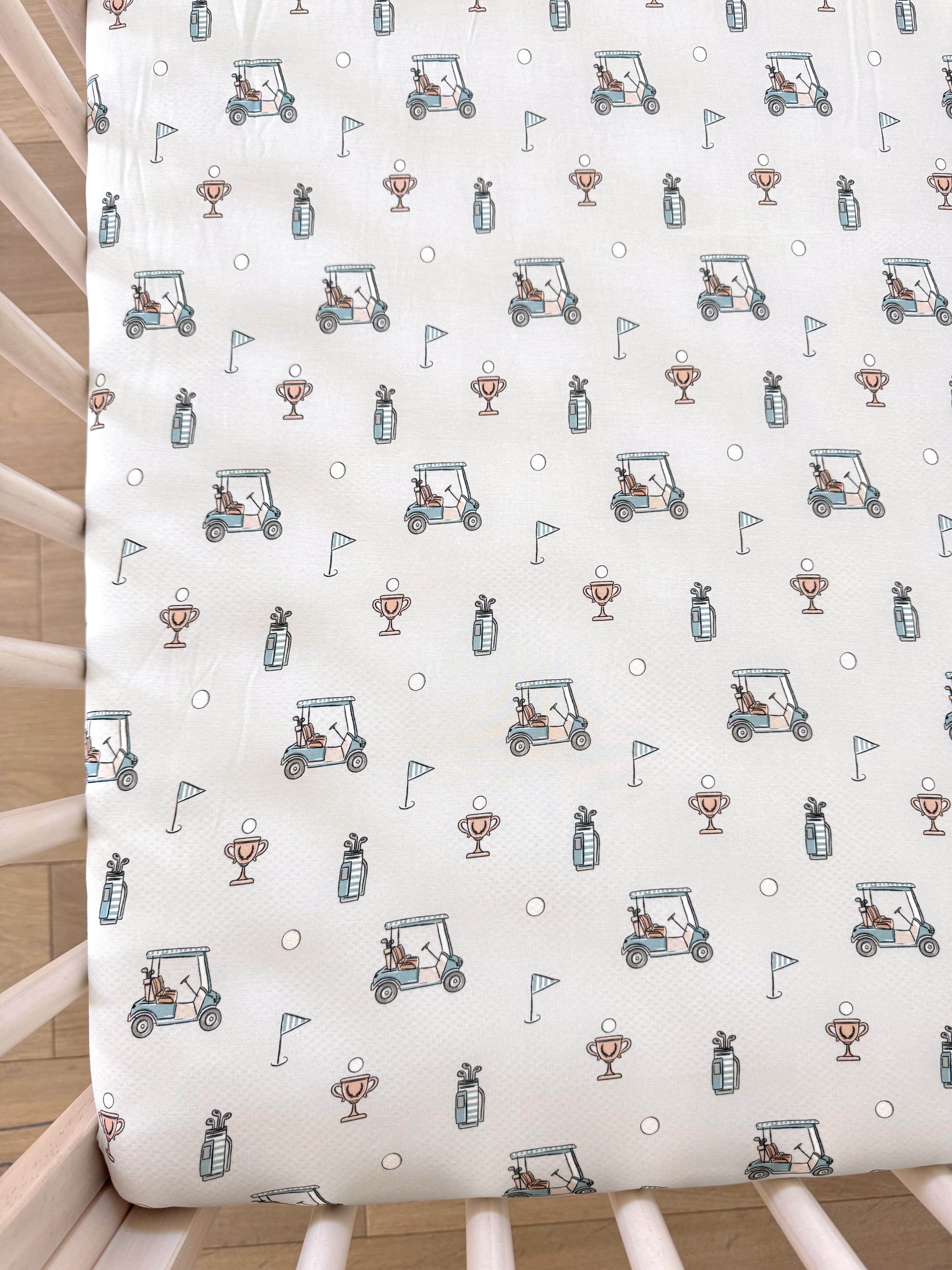 Blue Golf Crib Sheet – In My Jammers