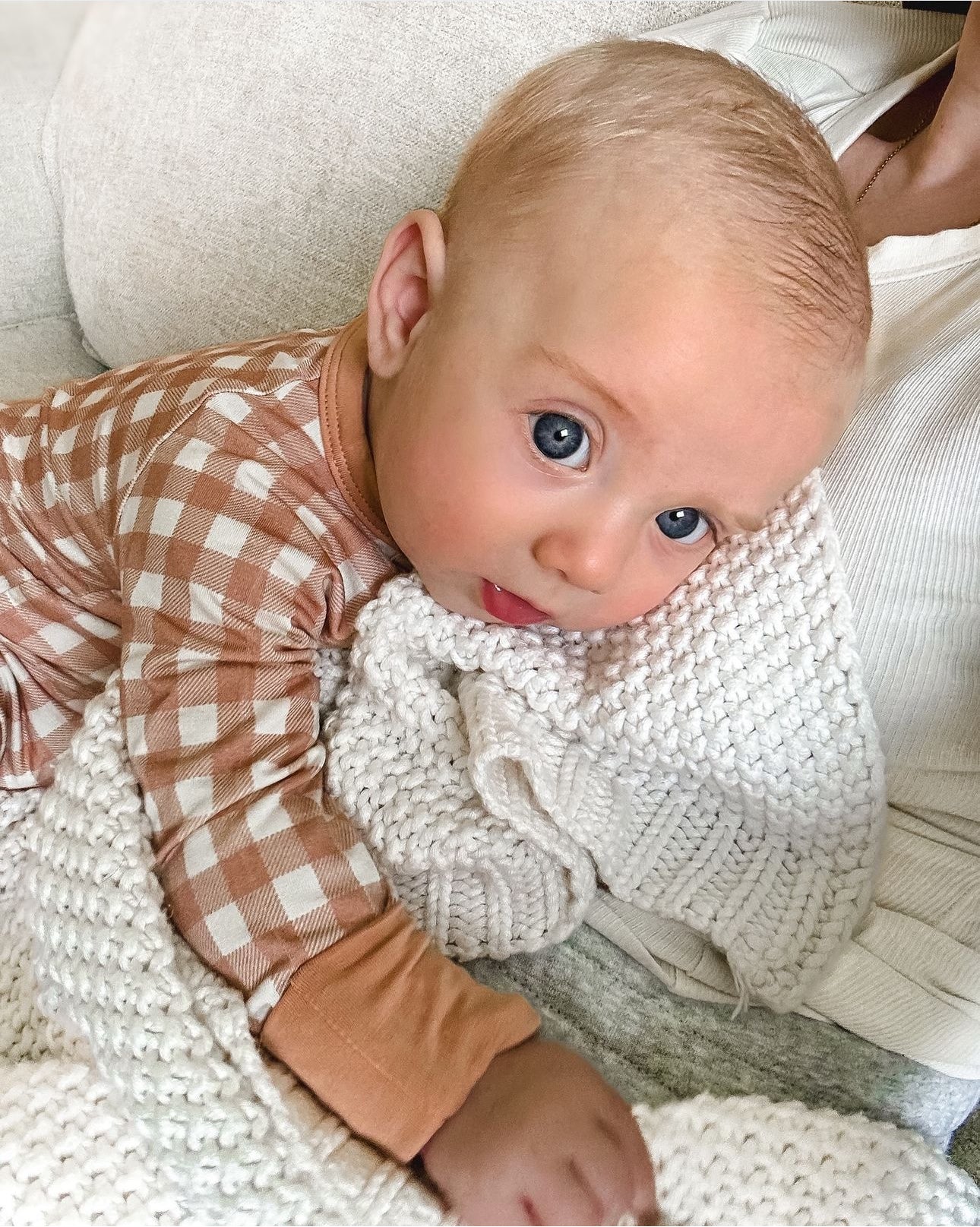 Teddy Gingham Blanket – In My Jammers